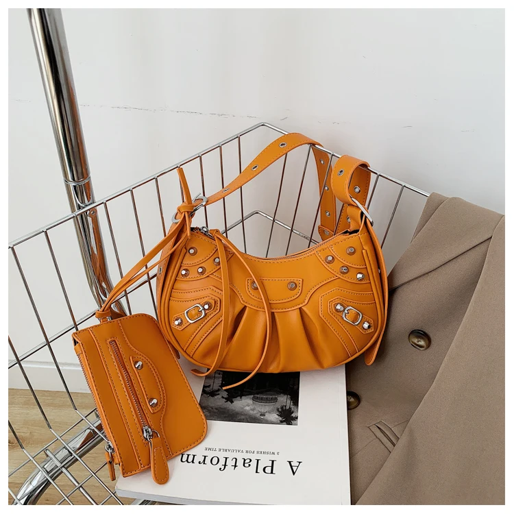 2022 Hot Selling Summer New Arrivals Rivet Fashion Luxury Purse Trendy ...