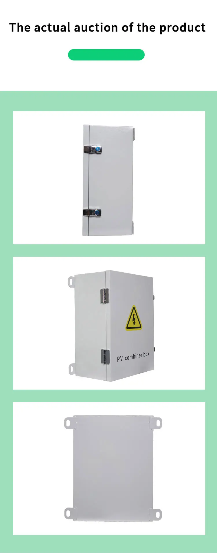 Electric Bus Bar Metal Plastic Junction Box Dc Combiner Distribution ...