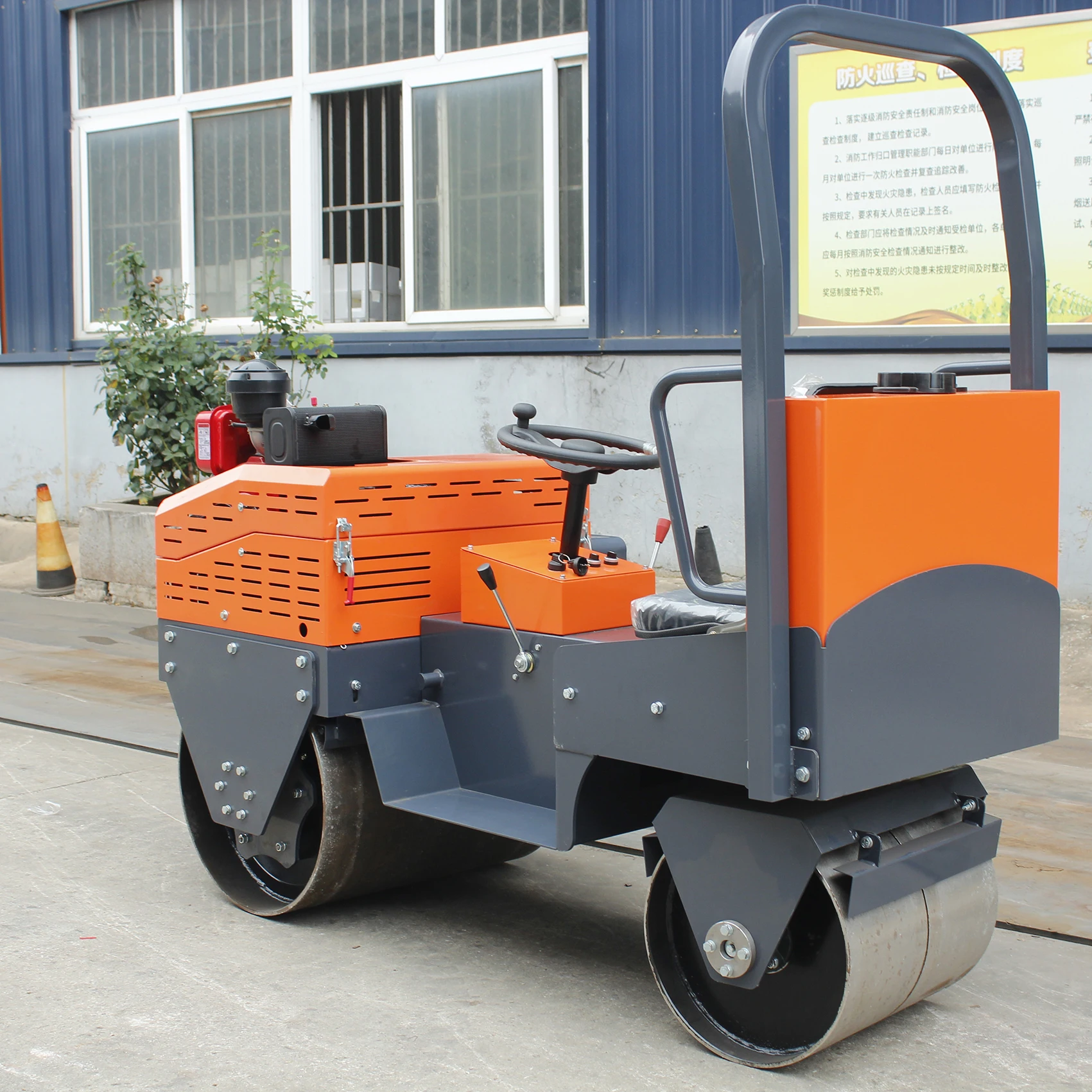 Alibaba.com: 1 ton double drum road roller, soil vibratory compactor ...