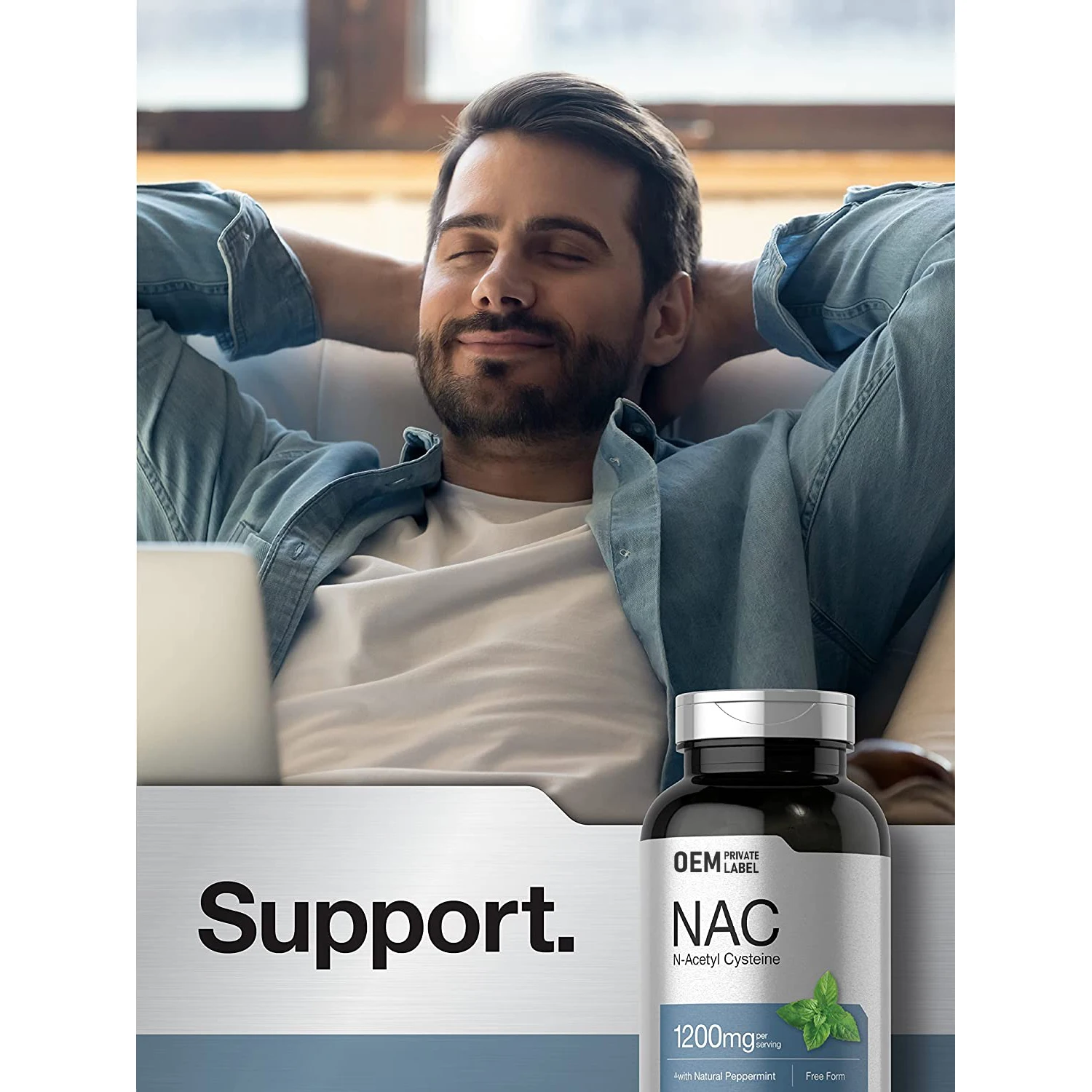 Nac Capsules N-acetyl Cysteine Supplement 1200mg Anti-aging Antioxidant ...