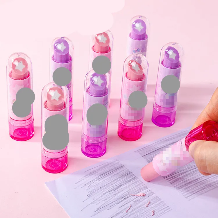San-rio Kuromi Eraser Students Lipstick Eraser Kids Creative Cartoon ...