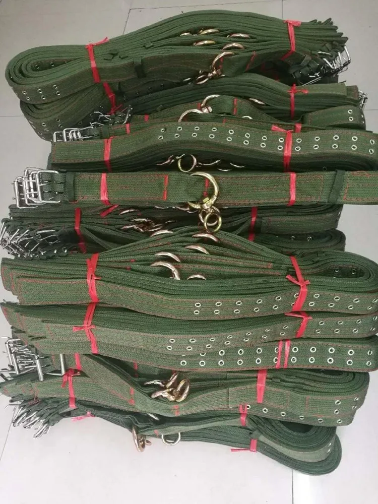 Sturdy Cattle Sheep Collar - 1M Canvas Strap with Metal Buckle