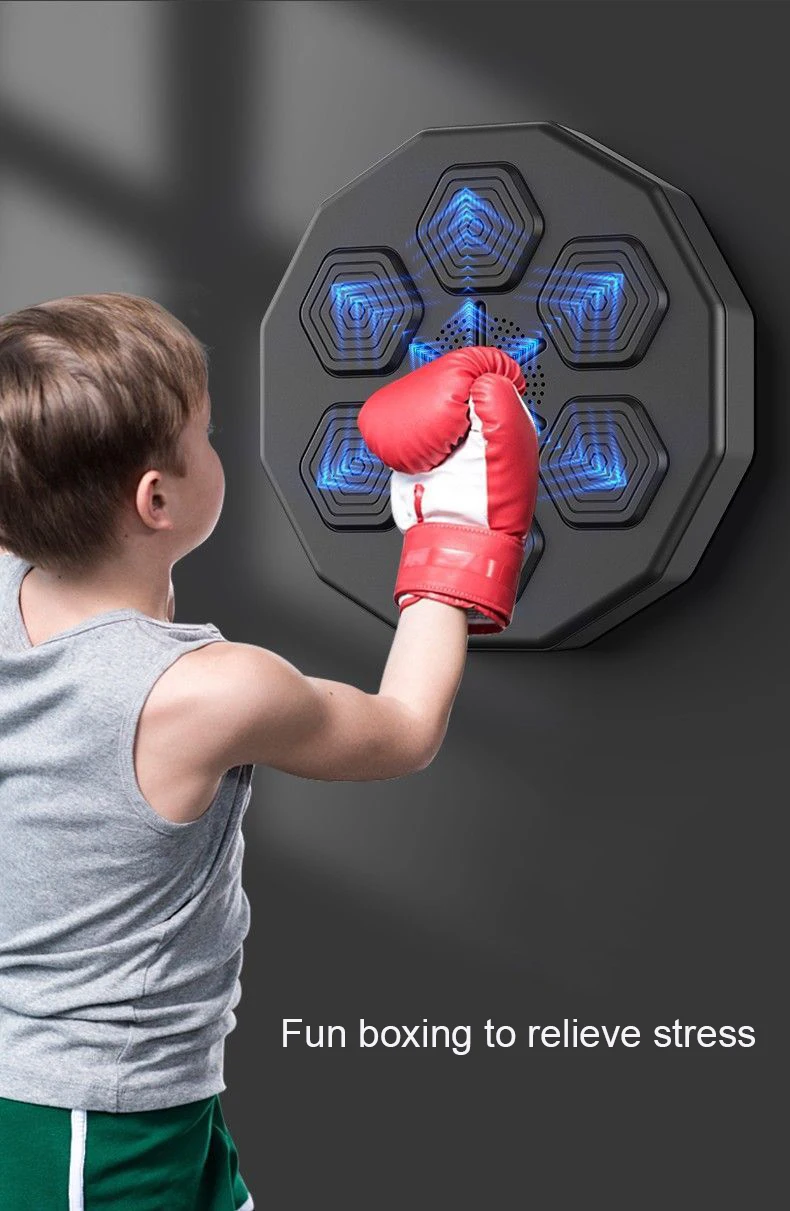 Indoor Music Boxing,Punch Kick Mounted Punching Pad Music Boxing Smart ...