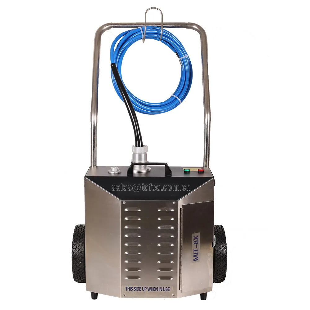 tube cleaner/tube brushing machine for chiller boiler heat exchanger ...