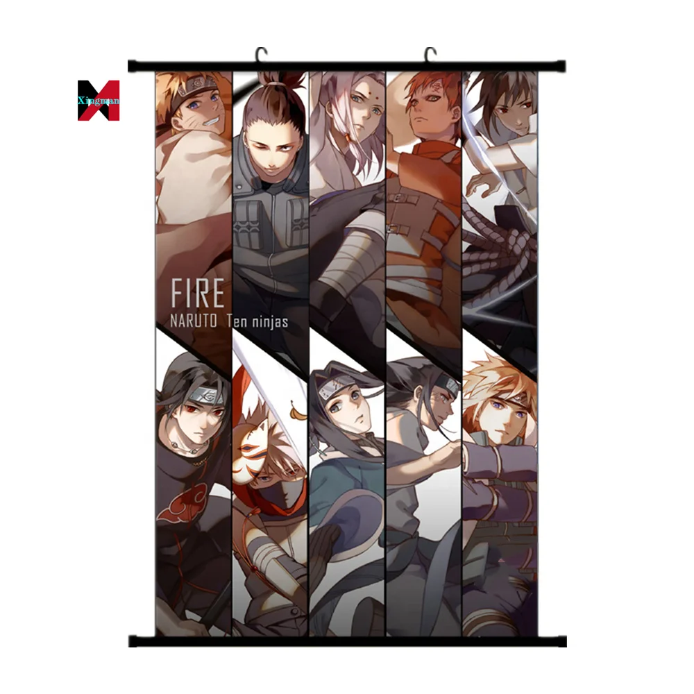 Narutoed Painting Kakashi Narutoed Sasuke Uchiha Scroll Poster Wish ...