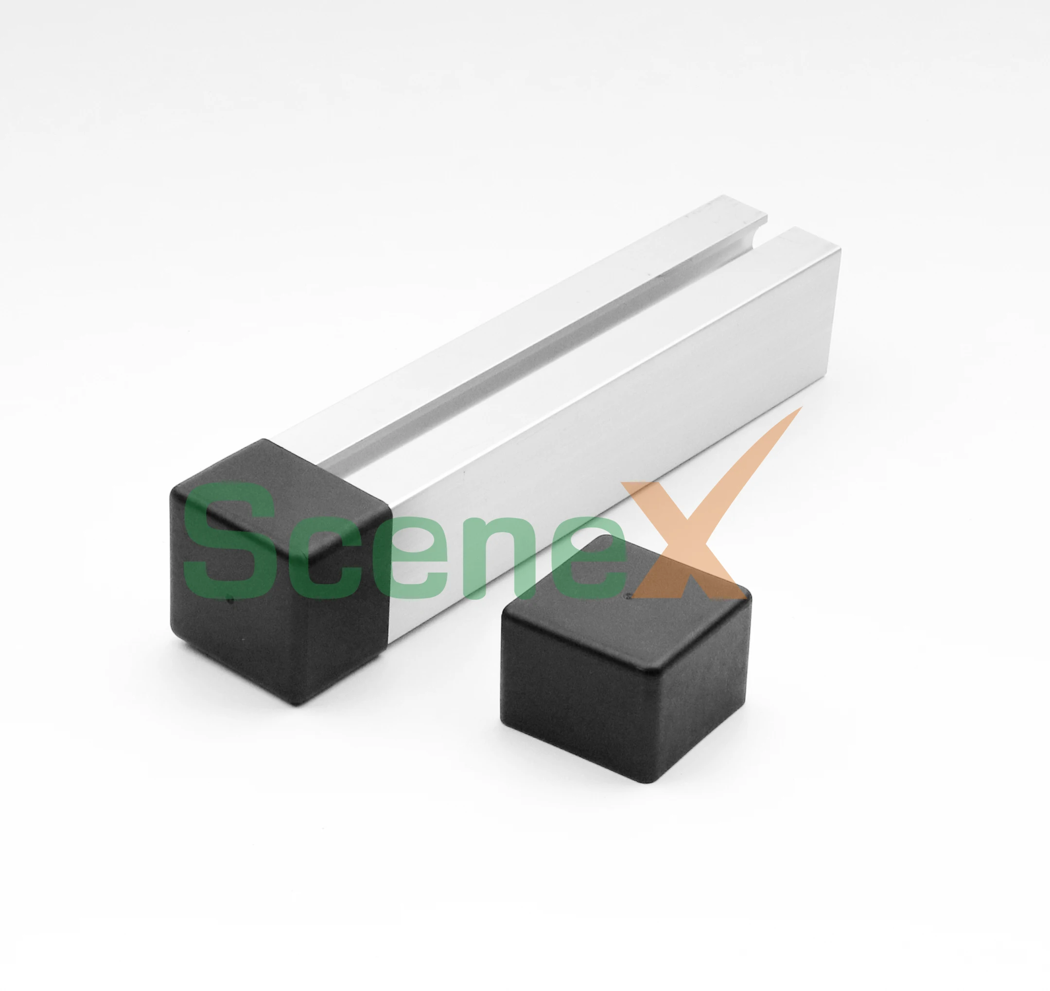 Black Mounting Rail End C Ap 40*40 Mm For Protect Tool Solar Rail ...