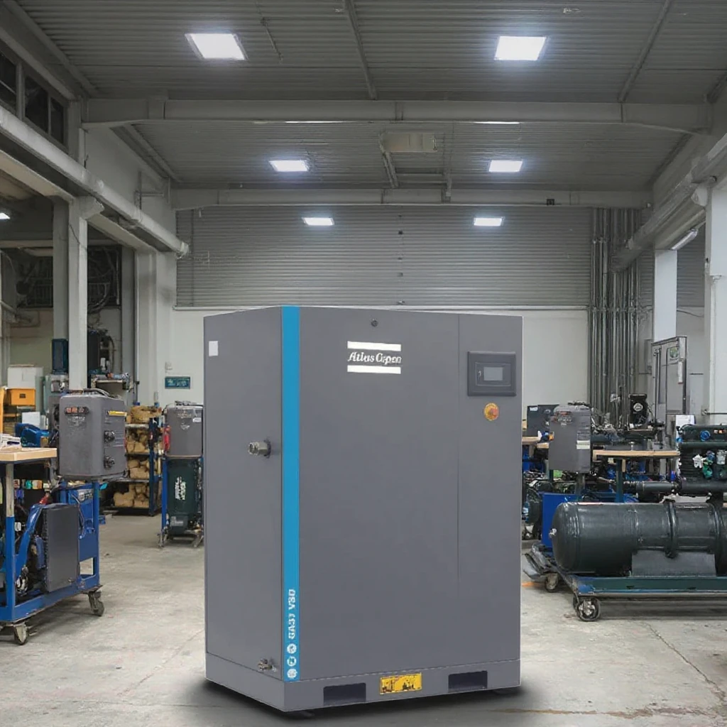 Atlas Copco Screw Air Compressor 15KW 37KW 20HP GA15 GA15VSD GA37 ...