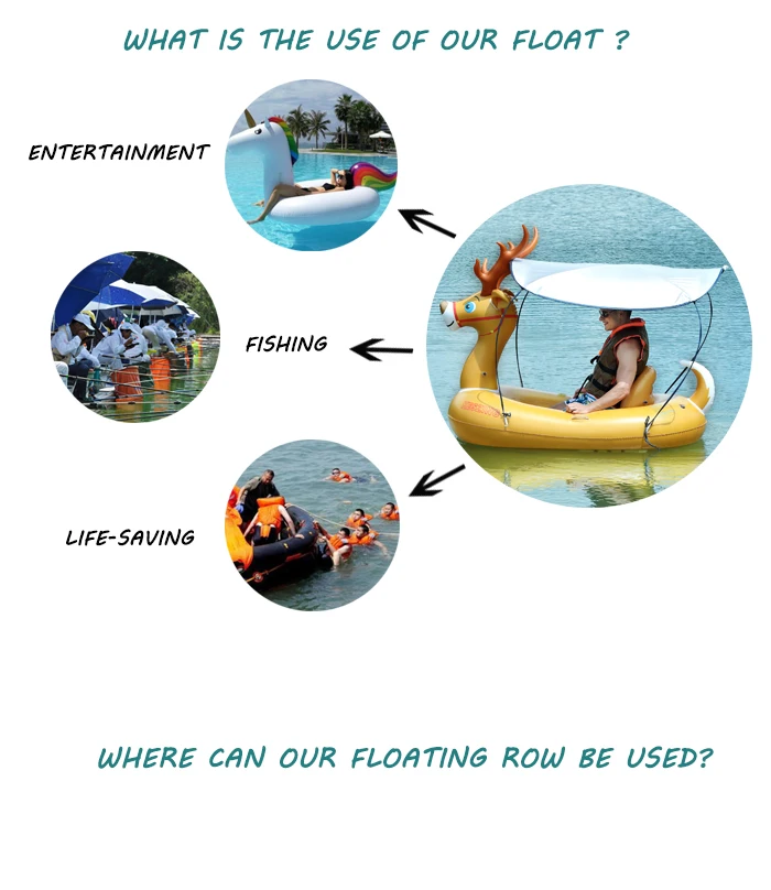 Motorized Floating Lounge - Customizable Flamingo Mattress