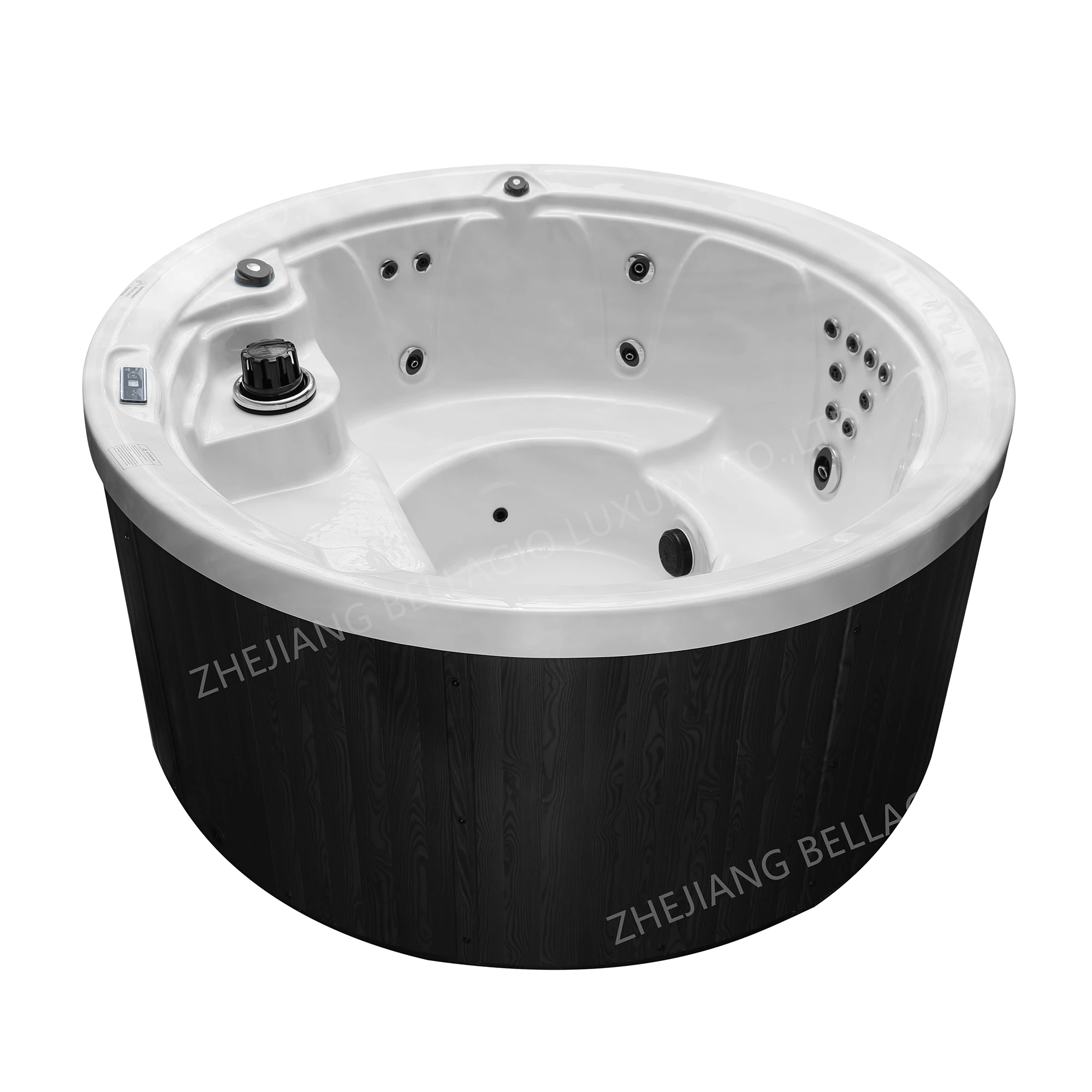 4 Person Luxury Pure Lucite Acrylic Spa Genova Portable Outdoor Massage ...