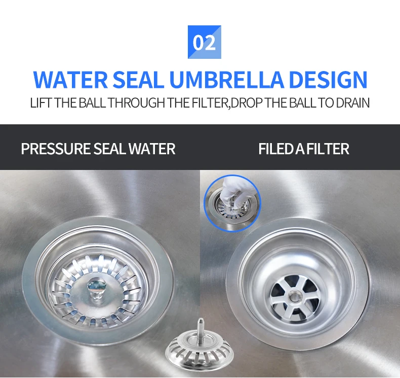 Usa 114 Sink Drainer With Pe Overflow Nozzle - Ss304 & Ss201, Oem