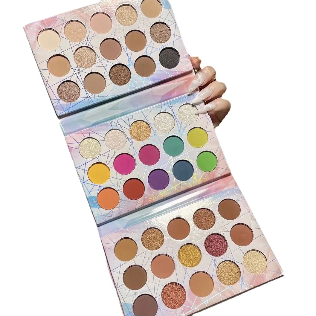 Wholesale 45 Colors Makeup Multichrome Custom Beautify Eyes Makeup Fold ...