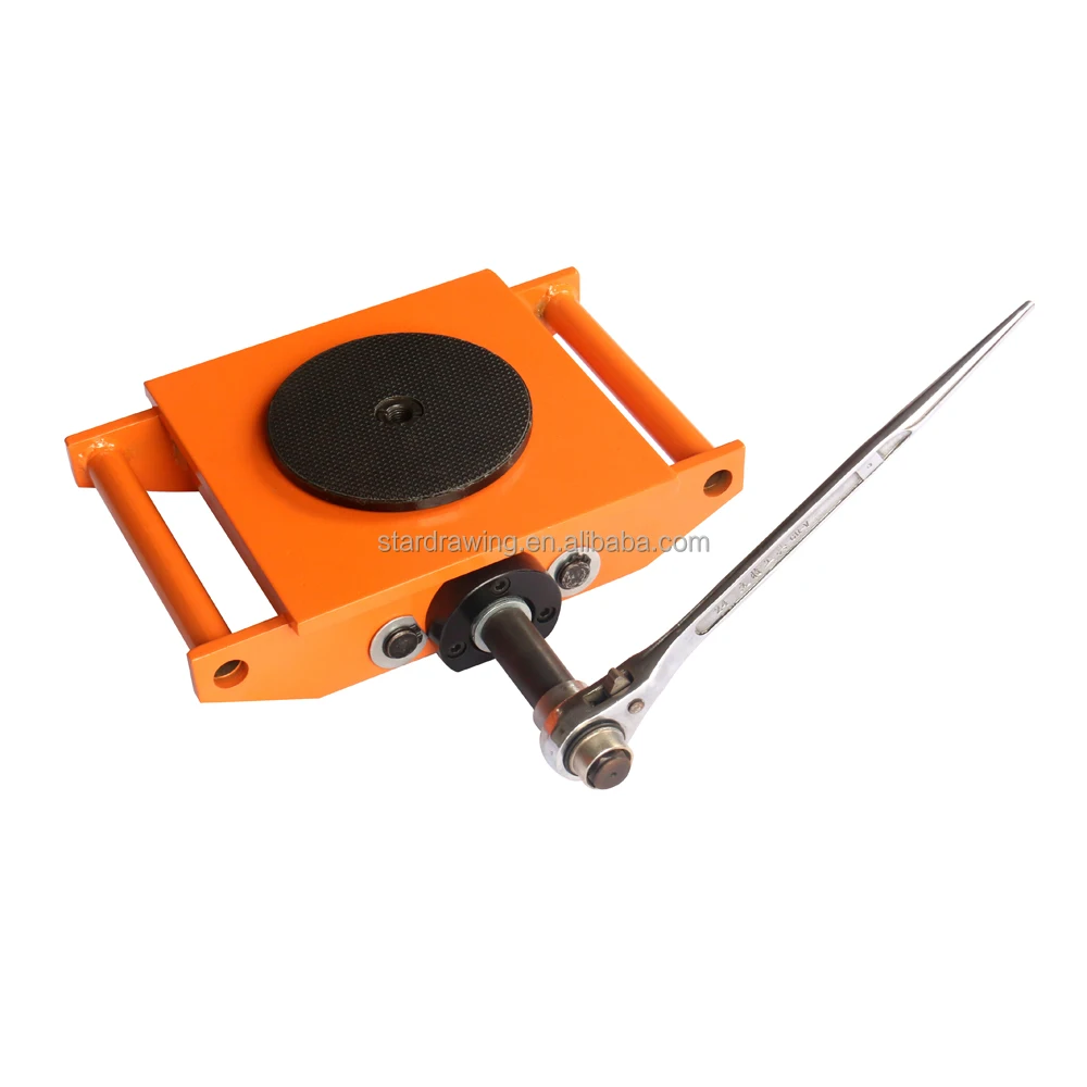 SS Ratchet Lever Machinery Mover Tank Roller Skid - Durable & Versatile