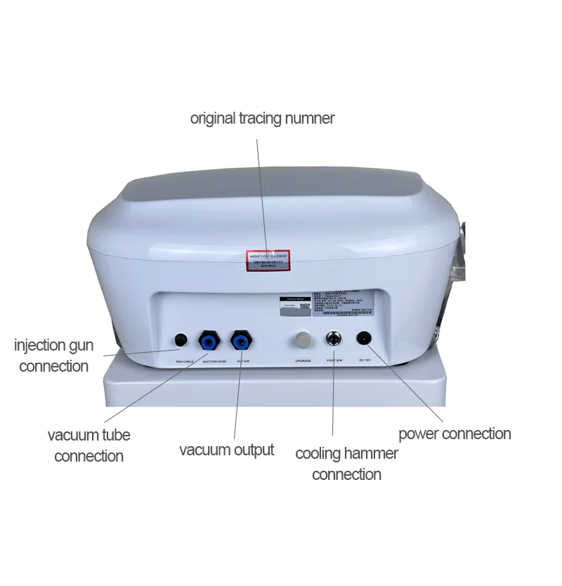 Korea 3rd Generation Vital Injector Mesotherapy 32g 9pin Needle Mesogun ...