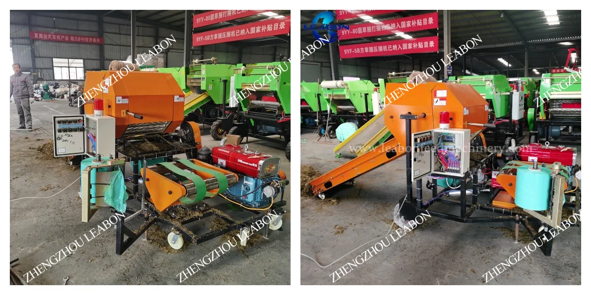 Hot Selling Automatic Hay Silage Baler Cutting And Packing Wrapping ...