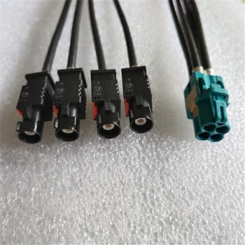 Four To One 4pin Mini Fakra Hfm Lvds Automotive Signal Cable Assembly ...