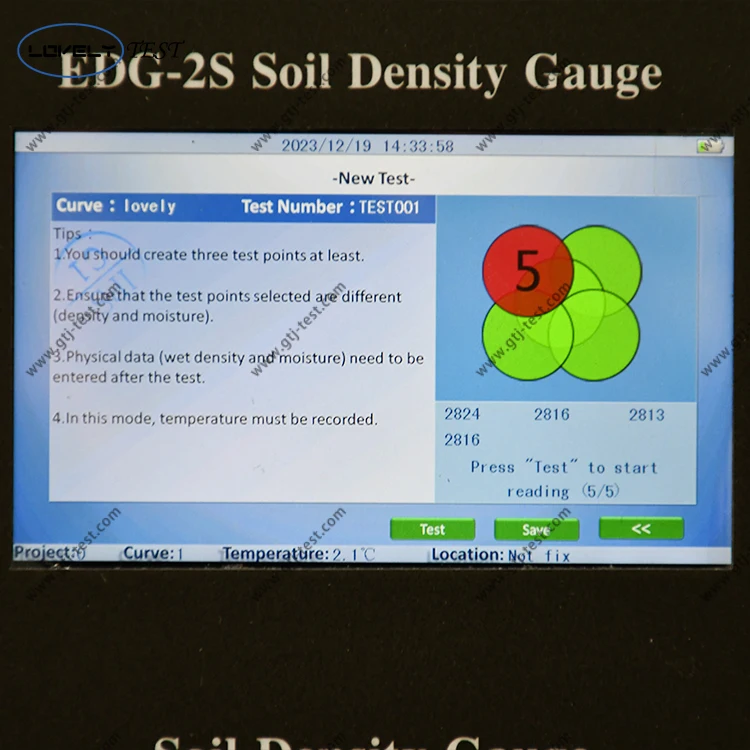 Gtj-4114 Soil Edg Electrical Density Gauge & Geotechnical Testing ...