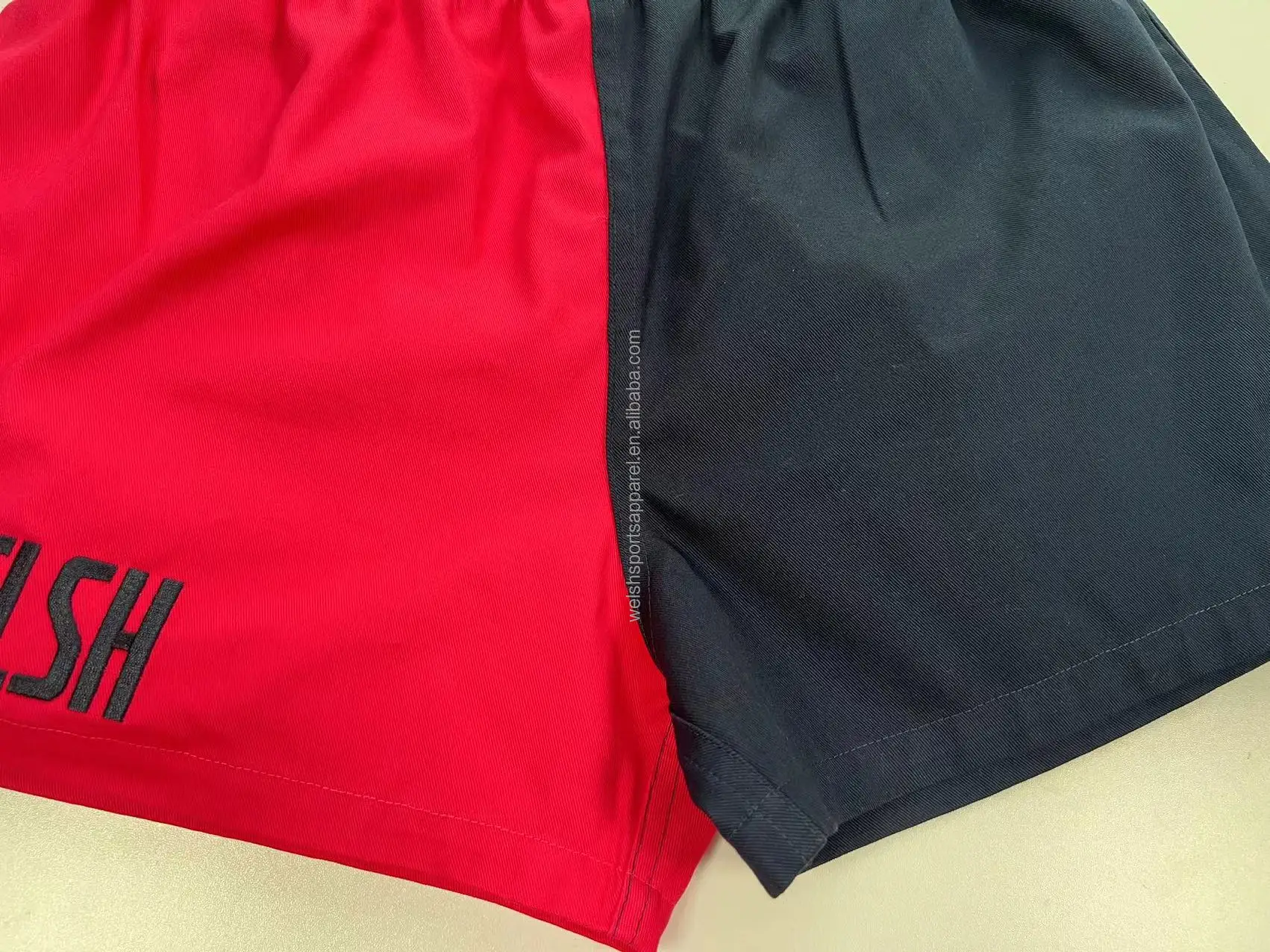 Custom Logo Wholesale Ready Made Plain White Rugby Shorts