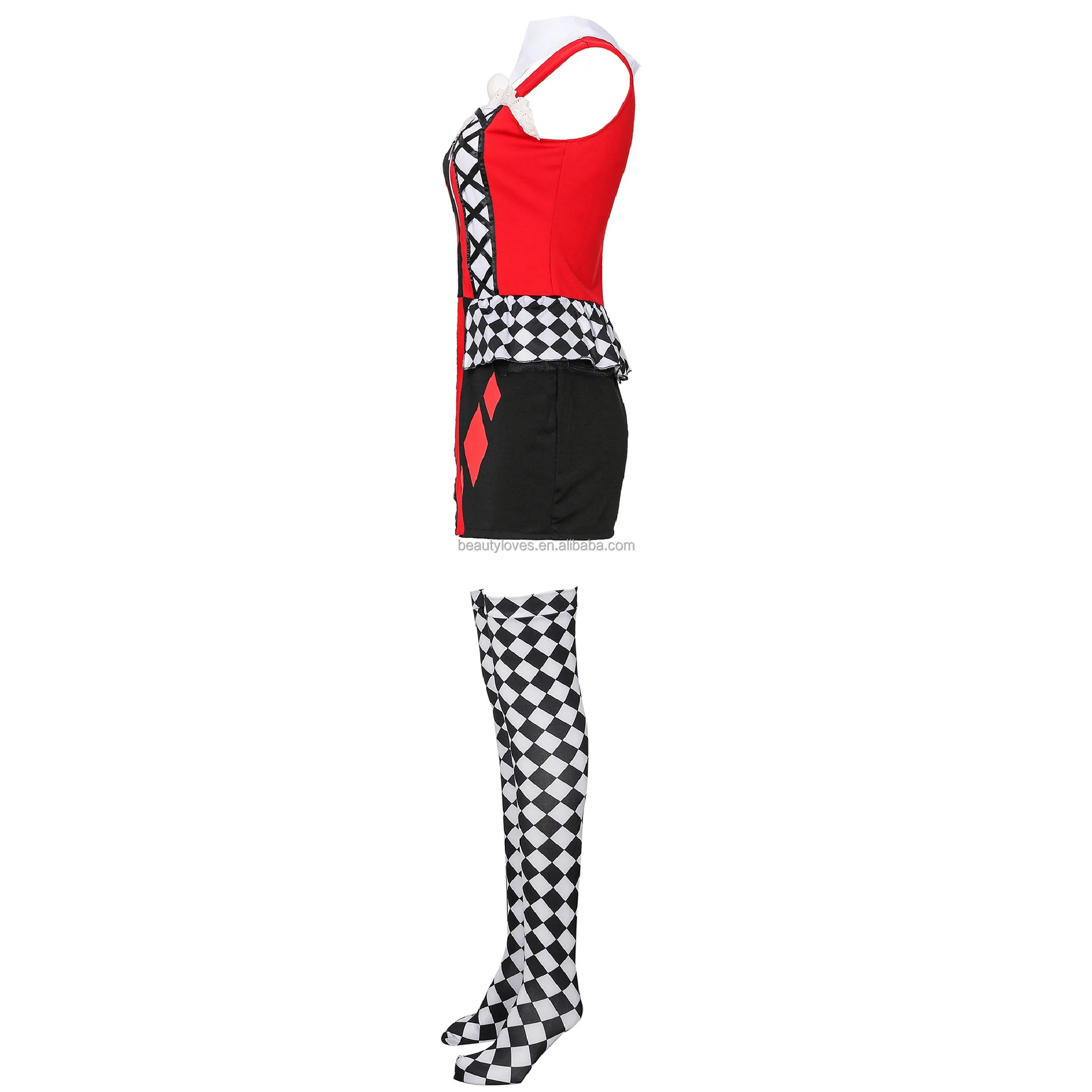 Sexy Women Halloween Costume Young Girl Red Black Clown Cosplay Costumes Buy Sexy Clown Girl