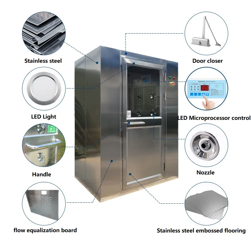 Stainless Steel Air Shower Chamber - High Efficiency