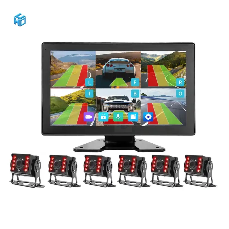 Truck Dashboard Dash Cam 10 Inch 6ch 720p Car Dvr Truck Security ...
