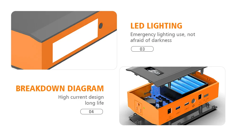 24000mah Lithium Battery Backup Portable Power Station 65w Mini Ups ...