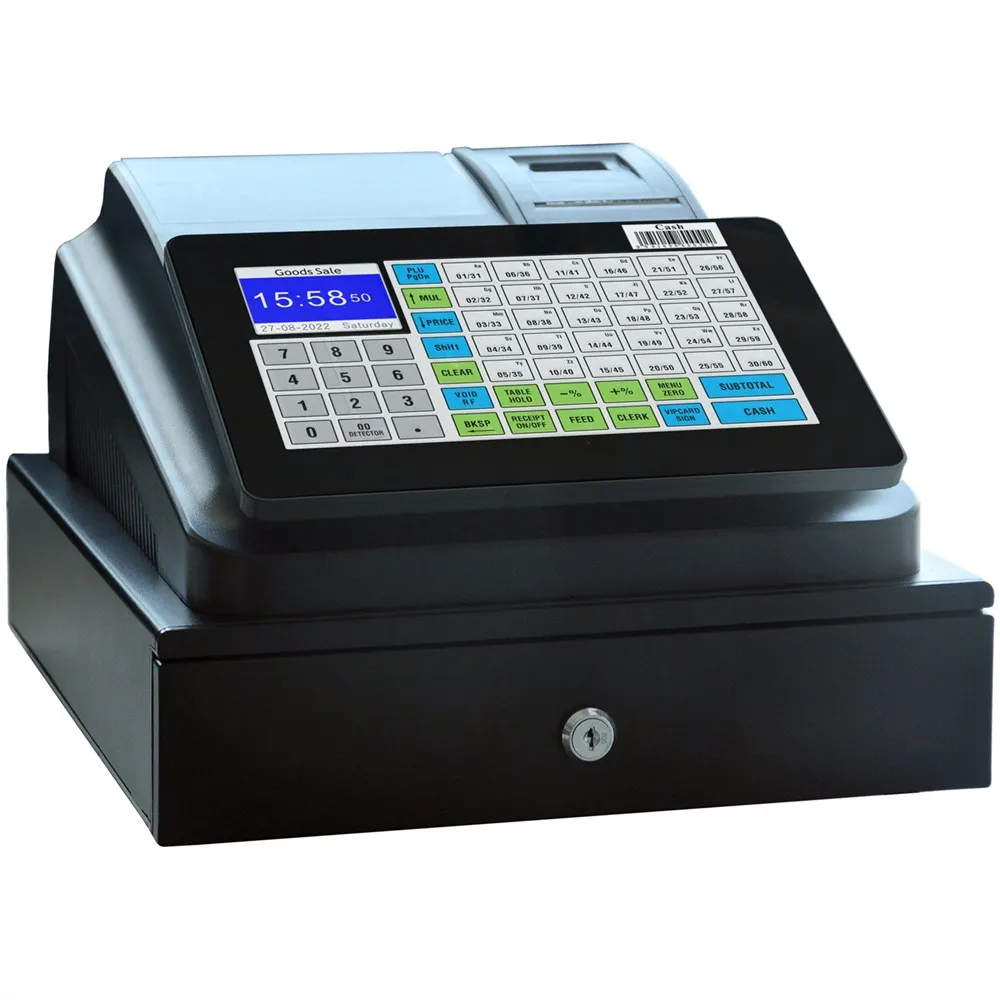 2023 New ECR Electronic Cash Register 59 Keys C86D-ECR Plug and Play ...