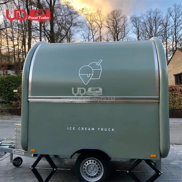 Outdoor Mobile Food Cart - Efficient French Fry Kitchen