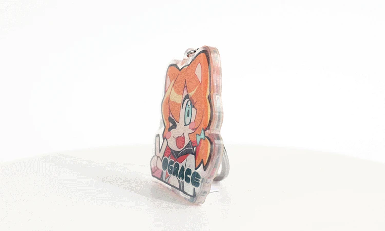 2020 VOGRACE Custom Printed Acrylic Keychains - Perfect Promotions