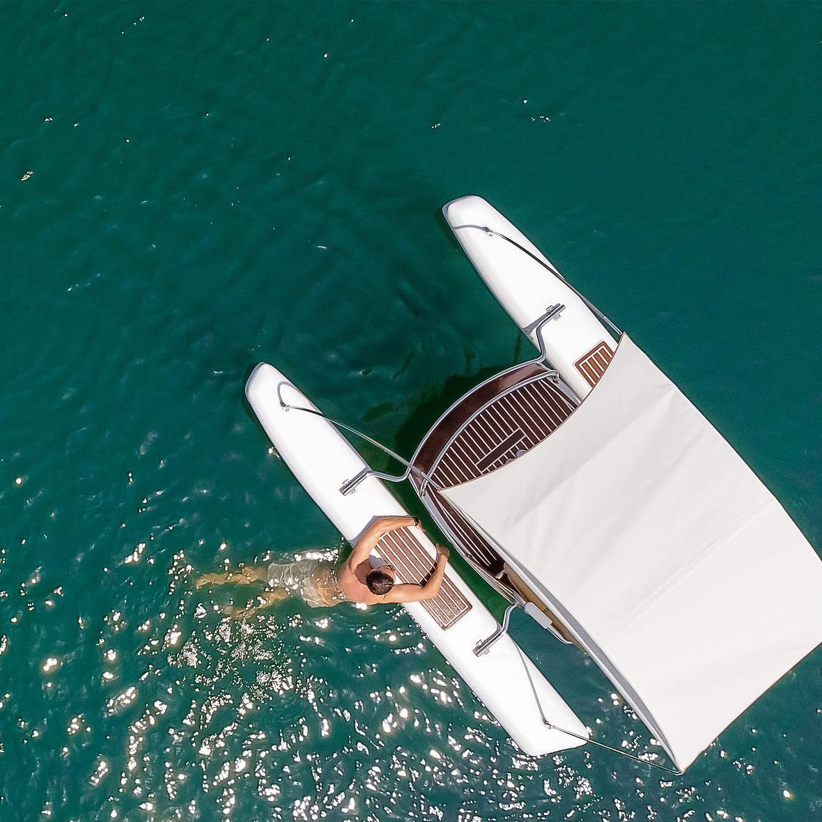 Ecocampor Classic 13ft Electric Engine Double Hull Boat for Rent & Sale ...