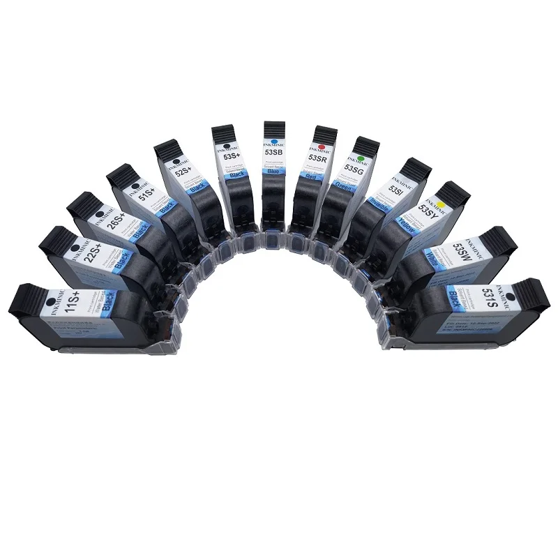 11s+ 22s+ 26s+ 51s+ 53s+ 531s 53sw 53sy Color Ink Cartridges For Tij2.5 Sojet Elfin I Ivs D H Vi ...