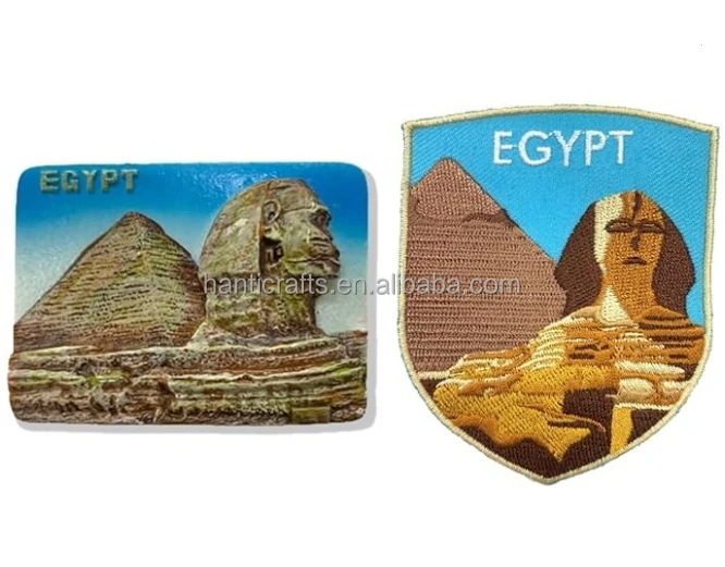 Resin 3d Ancient Egyptian Sphinx Human Face Refrigerator Magnet - Buy ...