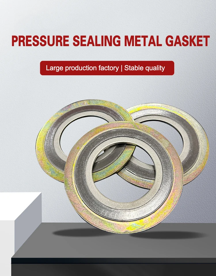 Chinese Made Spiral Wound Gasket, Flexible Coating, Graphite Filled Inner and Outer Ring Gasket ...