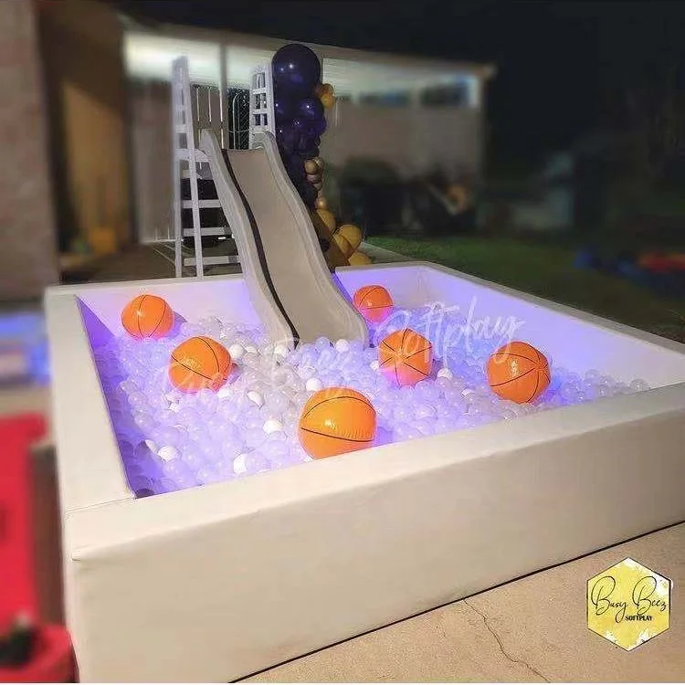 Ball Pool Slides Kids Double Slides Plastic Ball Pit Slide