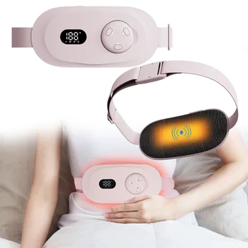 Smart Waist Massager Hot Compress Warm Palace Vibrating Period Cramp ...