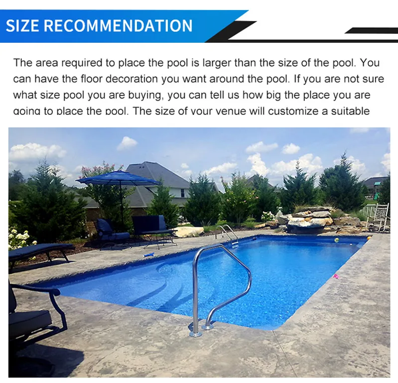 Kids Big Size Swim Spa Pool Outdoor For House Garden Deco Portable ...