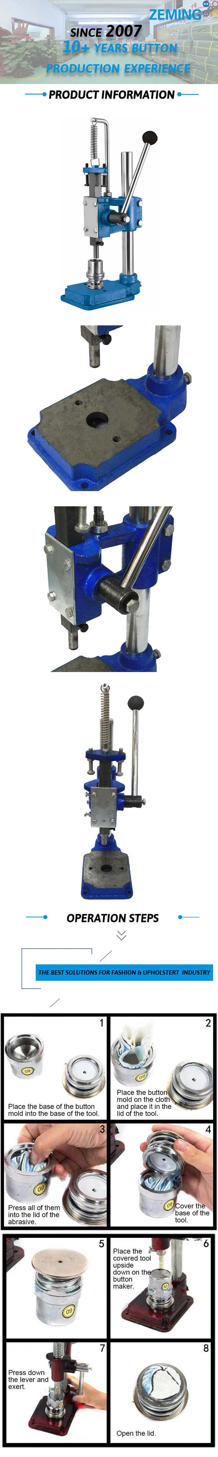 High Quality Manual Hand Press Fabric Covered Button Making Machine ...