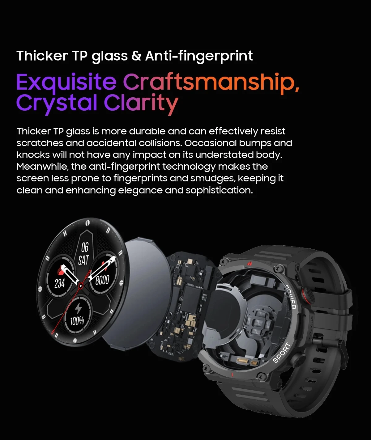 Blackview New Smart Watch W50 Waterproof Smart Watch New Version Men ...