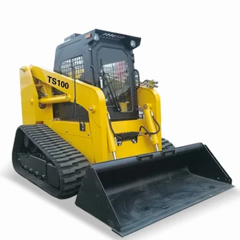 Crawler Ts100 100hp Skid Steer Loader With Rated Load 1200kgs Bucket ...