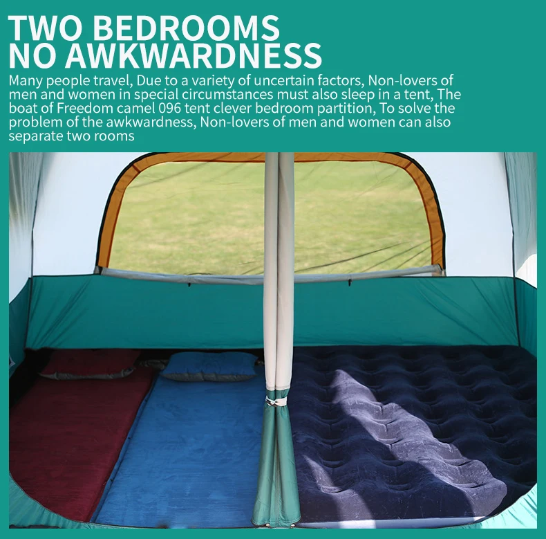 Outdoor Luxury Tents Waterproof Camping Supplies Family Portable Tent ...