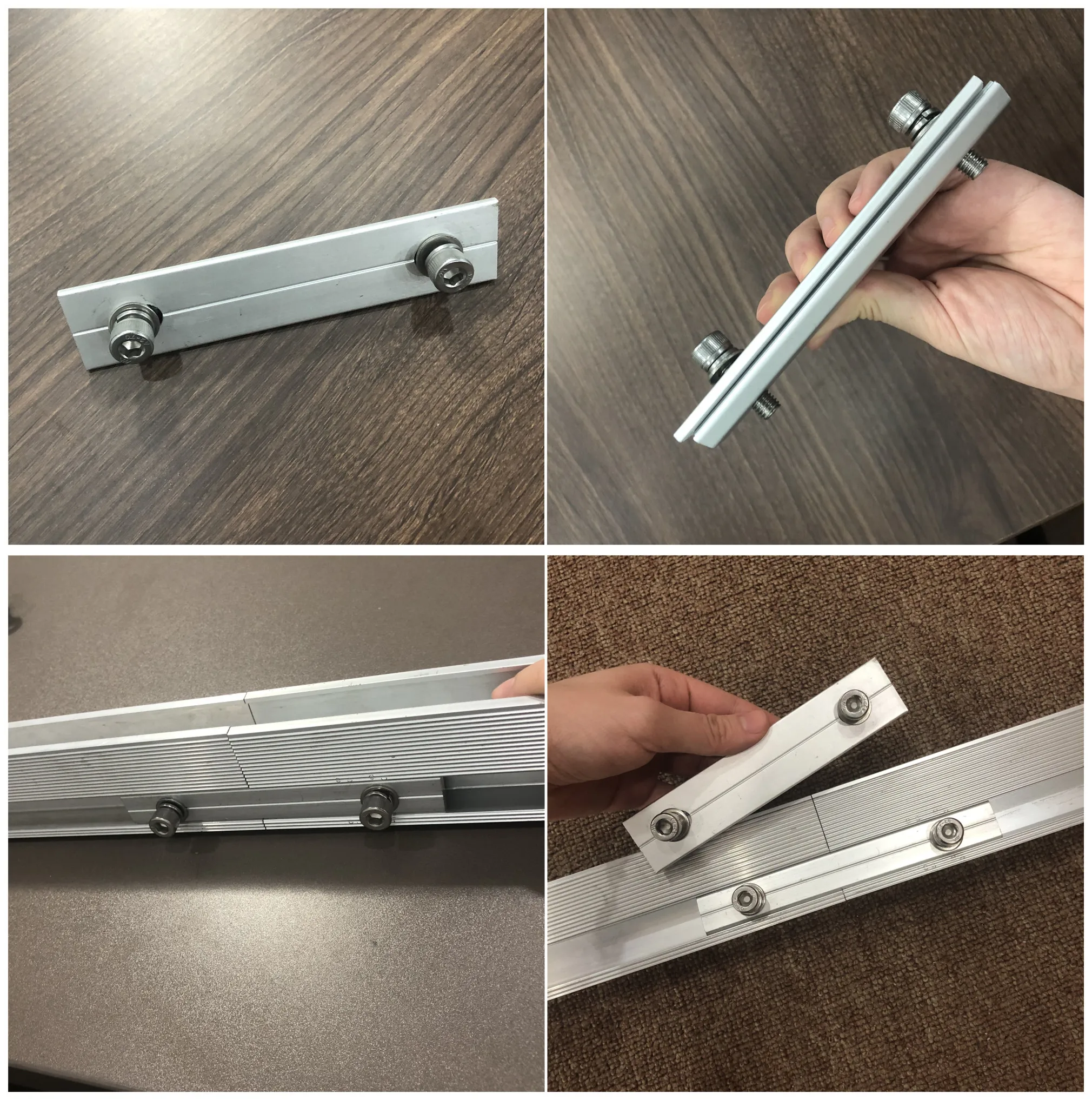 Solar Panels Aluminum Mounting Rail Joiner Manufacturers and Suppliers ...