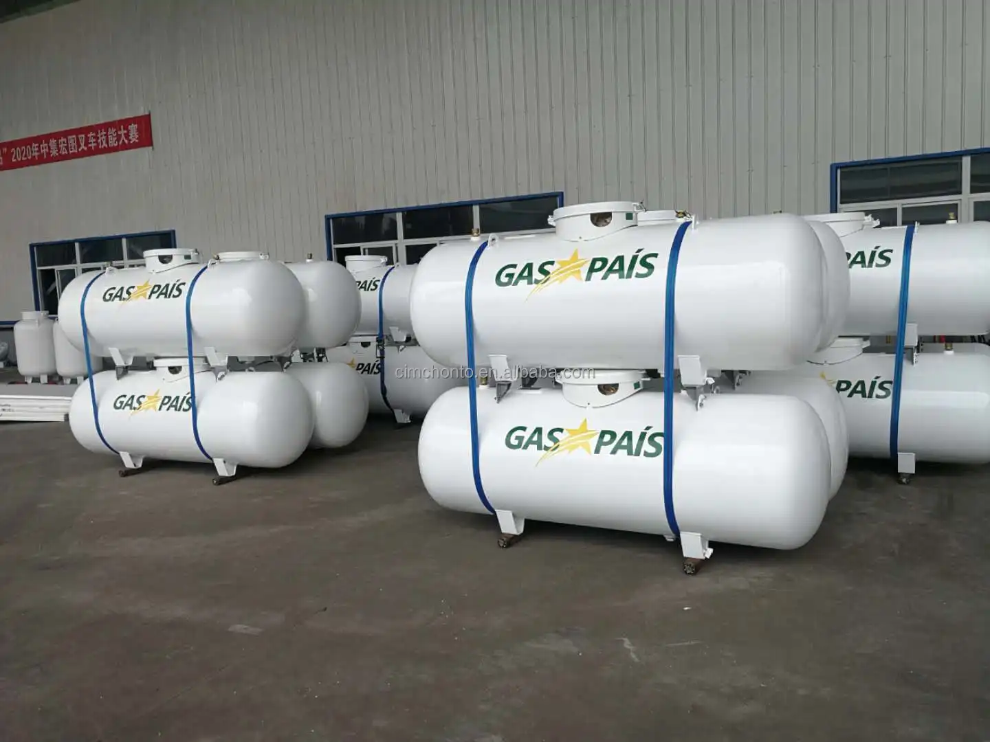 125 Gallon 250KG Propane LPG Gas Tank for Home Cooking - Ideal for ...