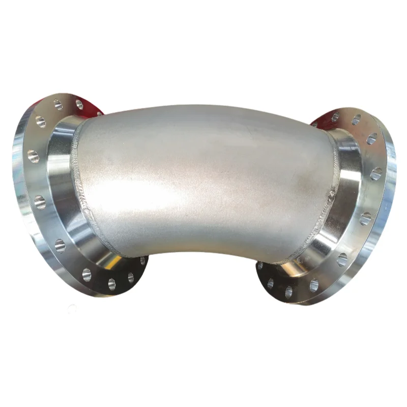 Large Diameter Flange Welded Short Pipe Straight Pipe With Drain Port ...