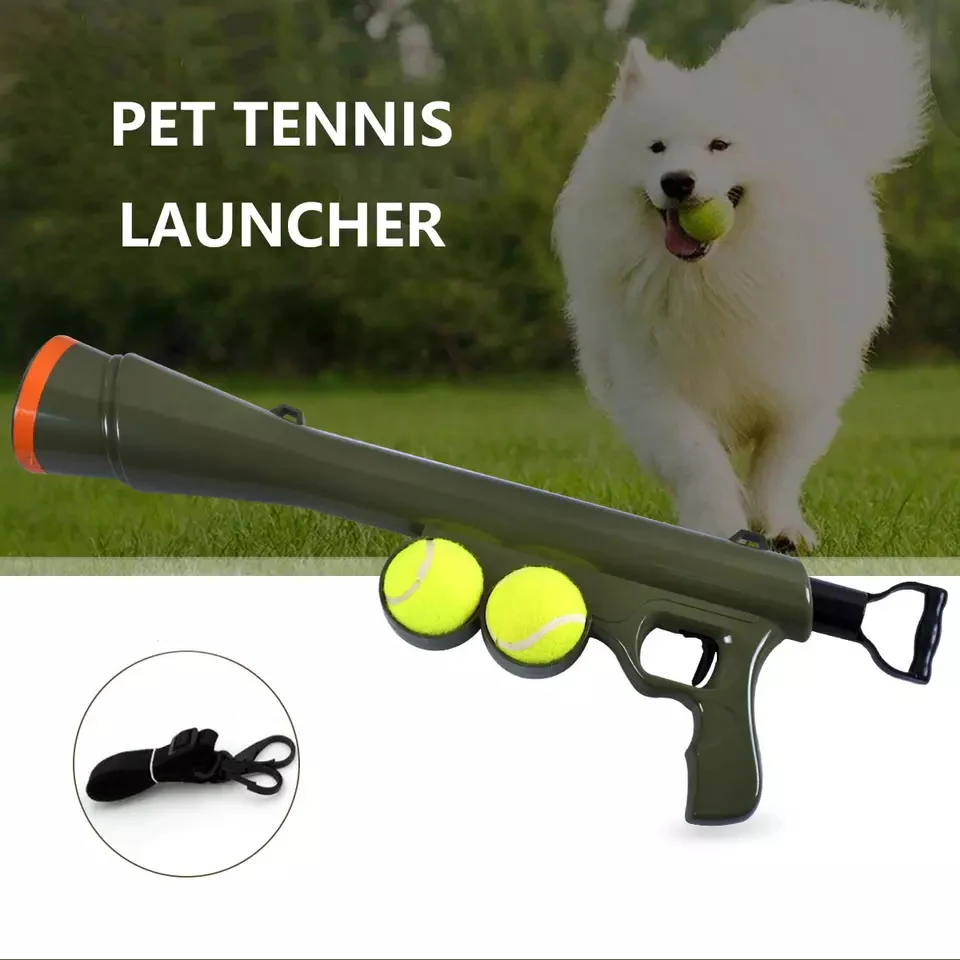 Manual Automatic Dog Toy Soccer Ball Slinger Bag Tennis Ball Machine ...