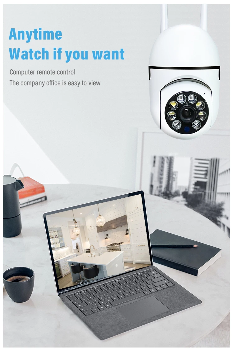 A7 360 Degree Rotated CCTV Camera - 1080P Security WIFI