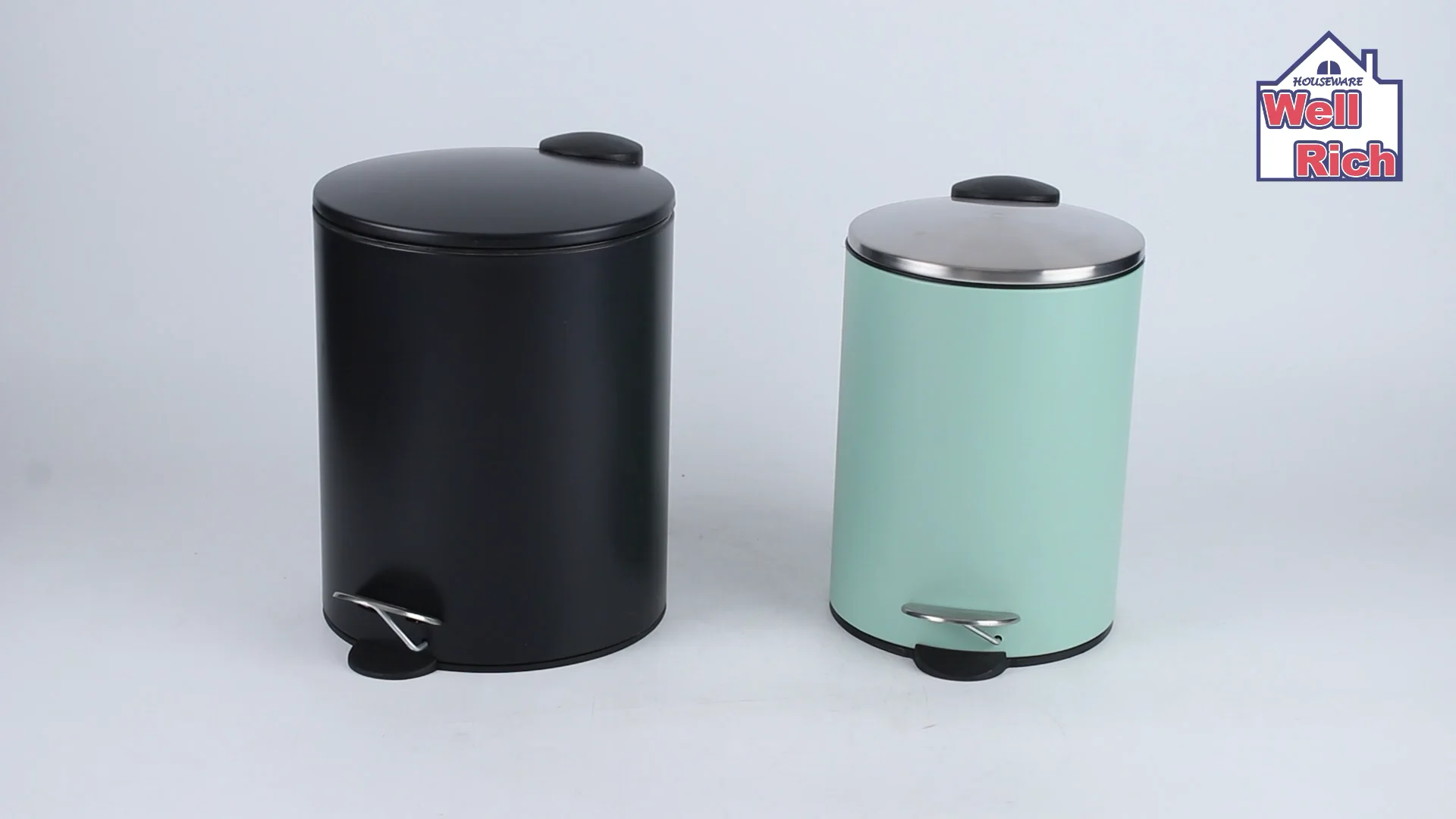 Powder Coating 3l Cosmetic Bin Trash Can Dustbin Round Shape Inner ...