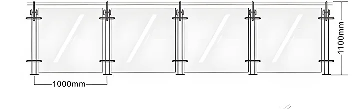 Outdoor Tubular Stair Tube Railing Design Stainless Steel Handrail ...