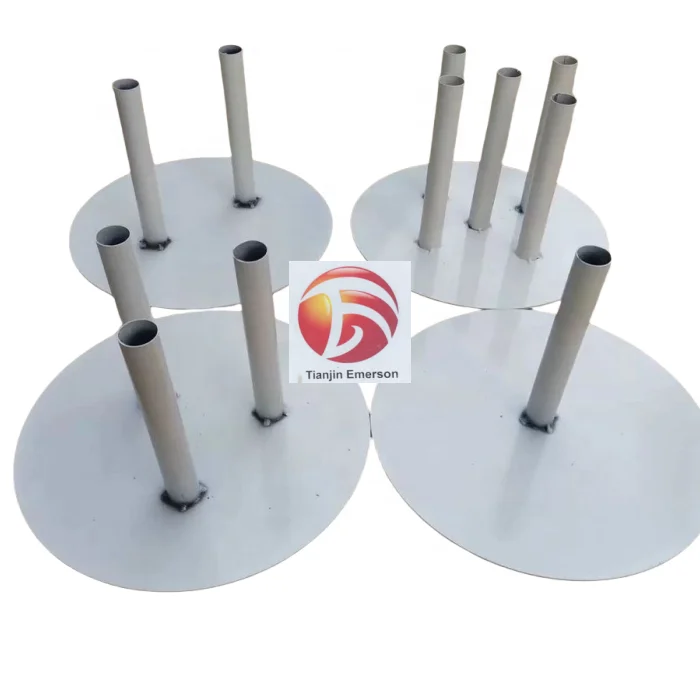 Low MOQ Custom Service CNC Milling Steel Pipe Stand Post & Fence Base ...