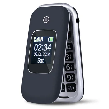D330-2g Senior Clamshell Flip Phone With Sos Button Mobile Phone For ...