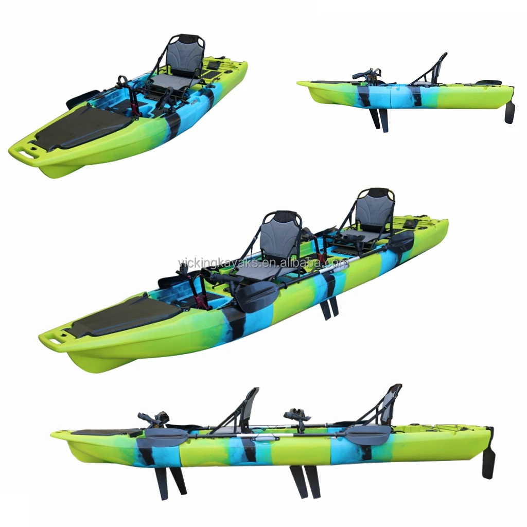 Vicking 14 Ft 3-section Detachable Solo Tandem Modular Pedal Kayak New ...
