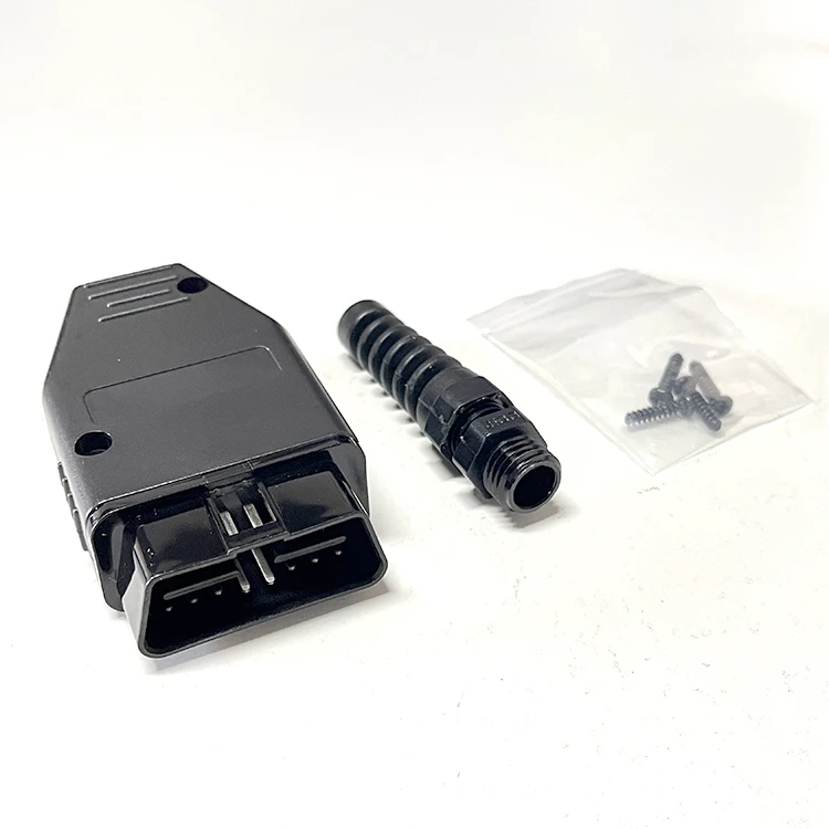 Obd2 Male Connector Shell - 16 Pin Housing Plug Enclosure